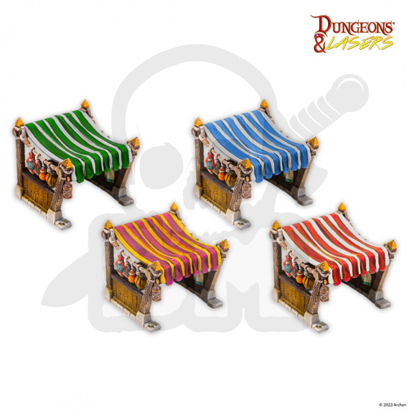 Battle-Models > Market Stalls Set tereny do gier bitewnych i RPG